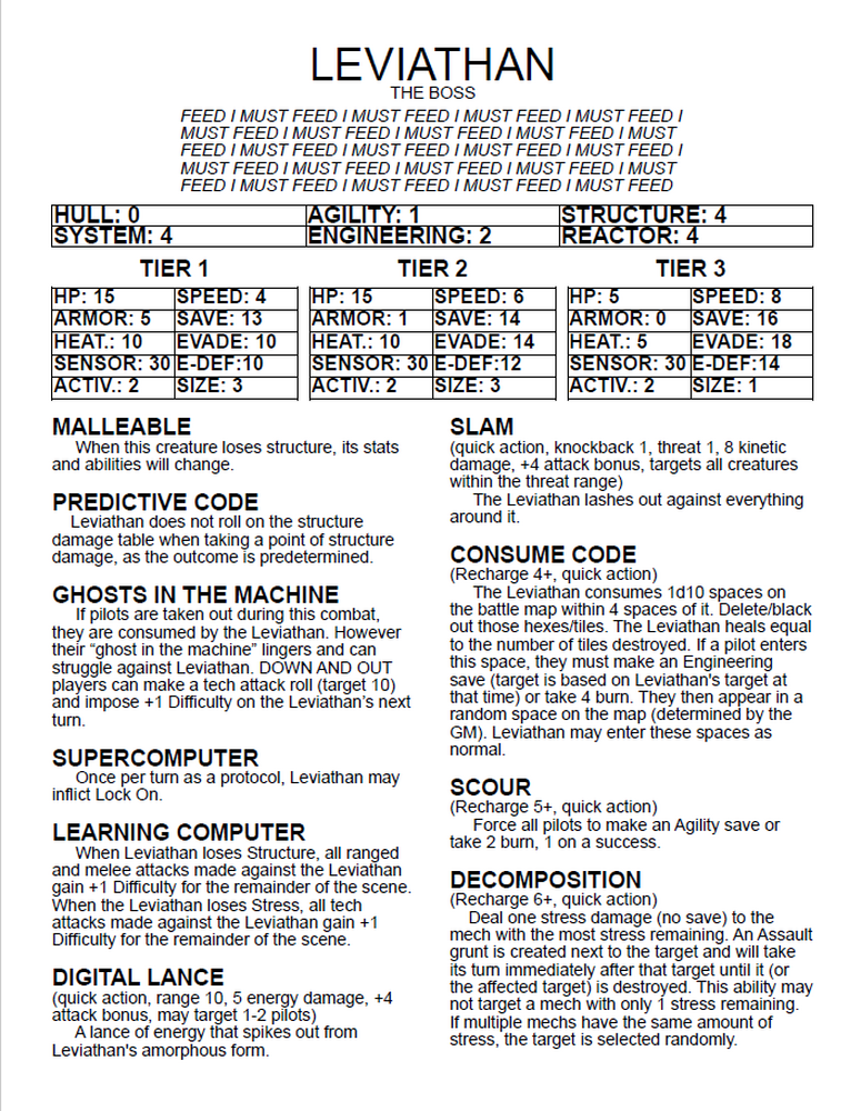 CONSUME CODE: A Lancer One-Shot by Casually Nefarious