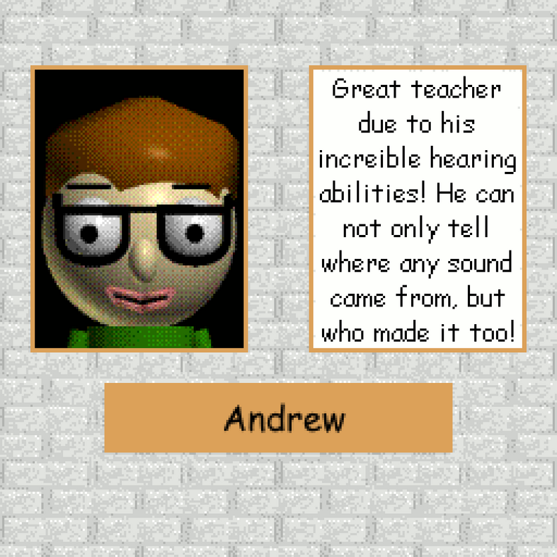 Andrew's Basics (Baldi's Basics v1.3.1 | Outdated) by Tobical Studios