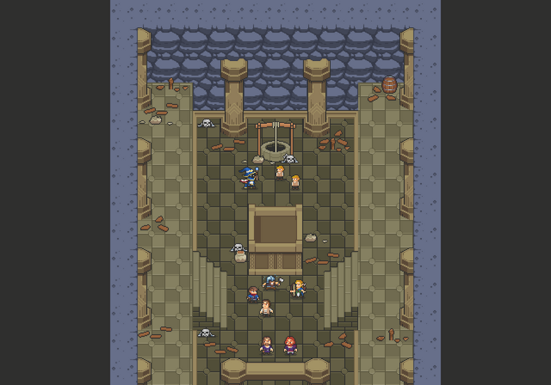 2D Pixel Art Dwarven Caves Tileset by Elthen's Pixel Art Shop