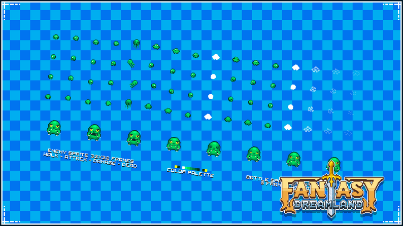 Sprout Enemy Sprite 4 Directions [Fantasy Dreamland] by ELV Games
