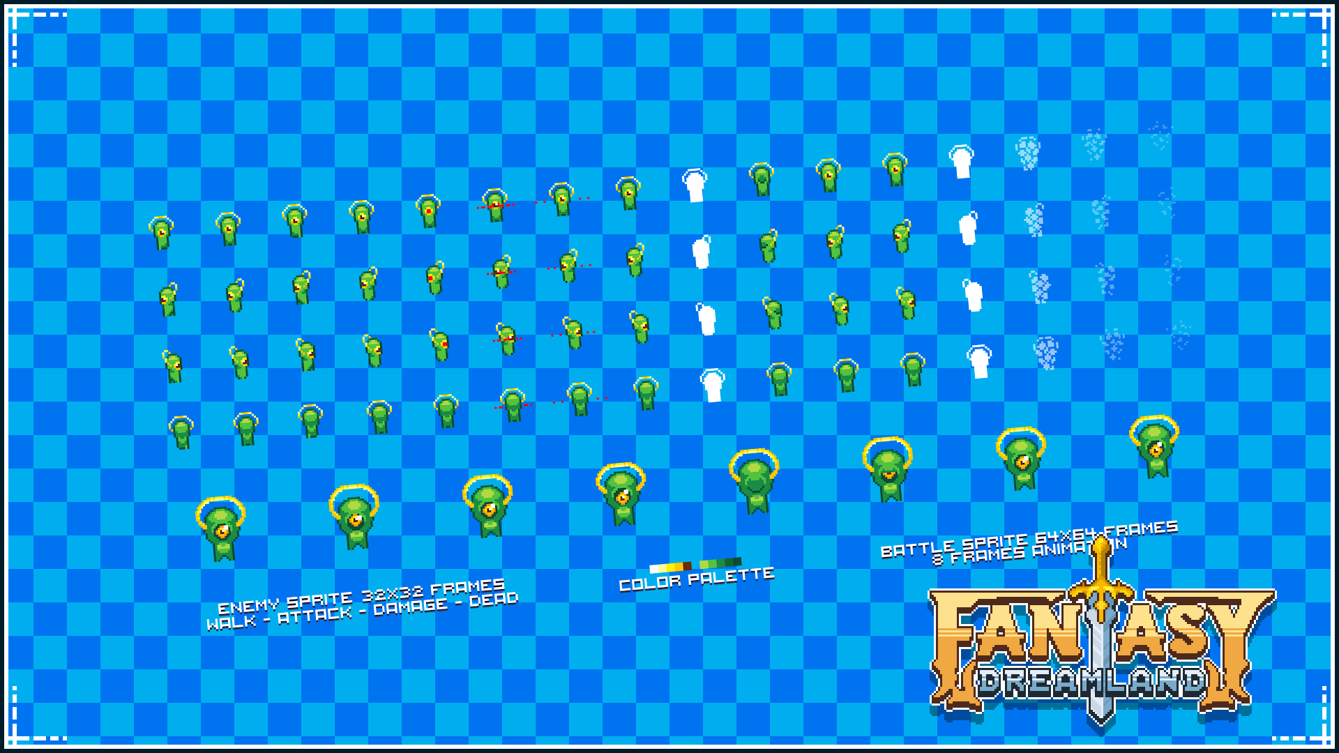 Cycloring Enemy Sprite 4 Directions [Fantasy Dreamland] by ELV Games