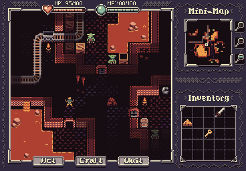 Demonic Dungeon - User Interface (UI) Expansion Pack by VEXED