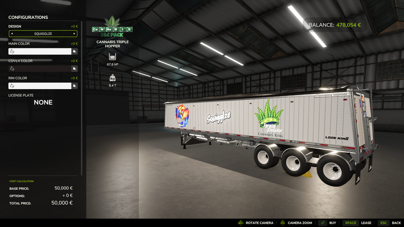 FS25 - Cannabis DLC Pack V1.1 by Squigglze