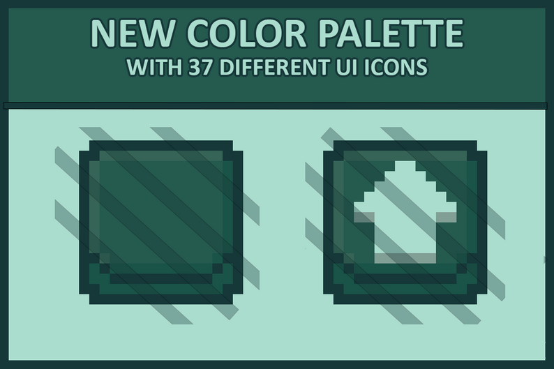 148 Free Pixel Art UI Button Pack by Electronic Brains