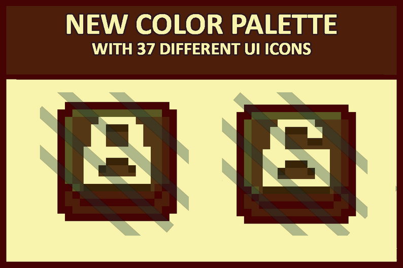 148 Free Pixel Art UI Button Pack by Electronic Brains