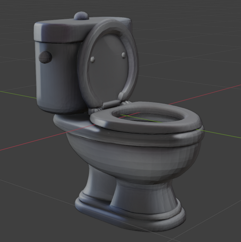 3D Toilet as Object for projects by picardone