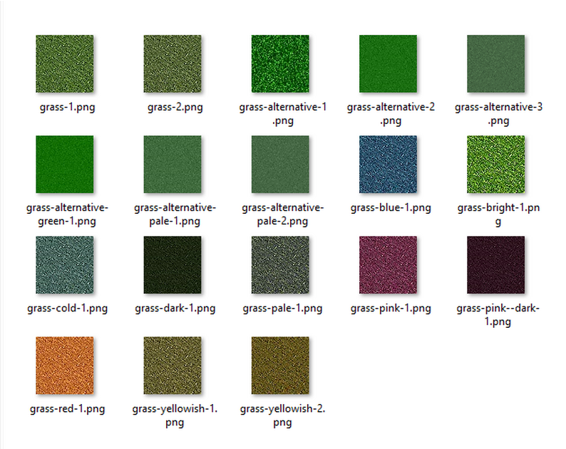 Seamless Topdown Pixel Grass Textures (64x64) by unitycoder_com