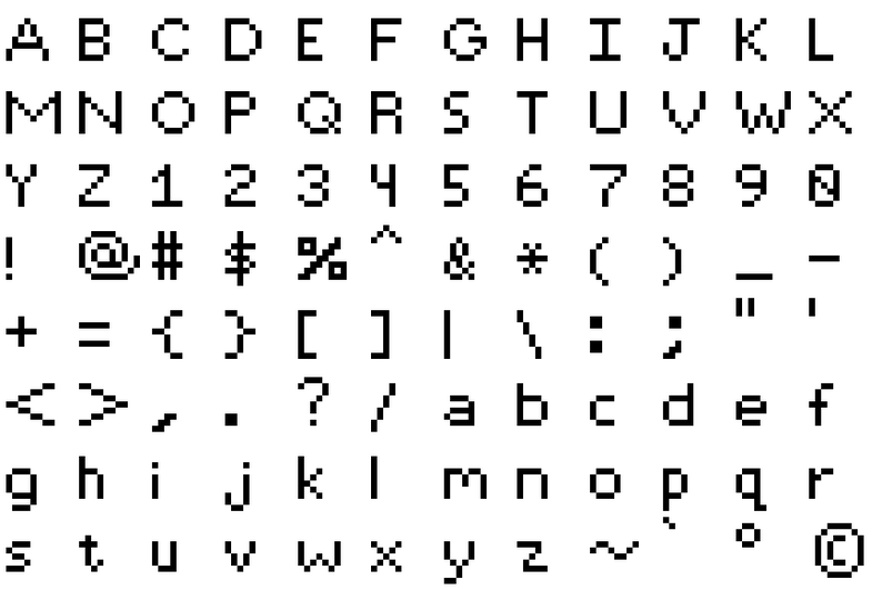 Pixel Font Pack - Micro | Tiny | Small (TTF + PNG) by tomboy-lover