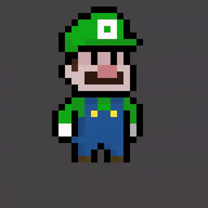 Mario and Luigi PixelArt Idle Animations by ROCCOCCO09