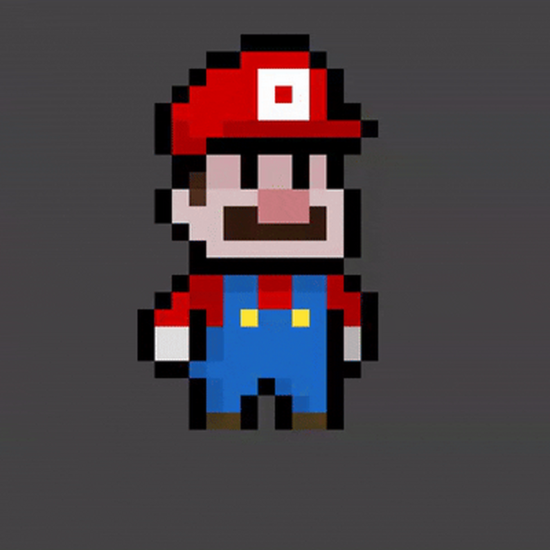 Mario and Luigi PixelArt Idle Animations by ROCCOCCO09