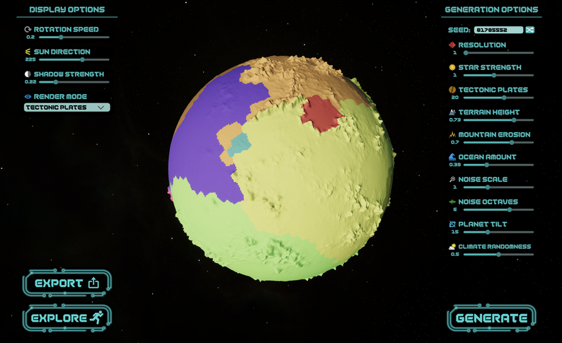 Geographically Accurate Planet Simulator by Devote Games