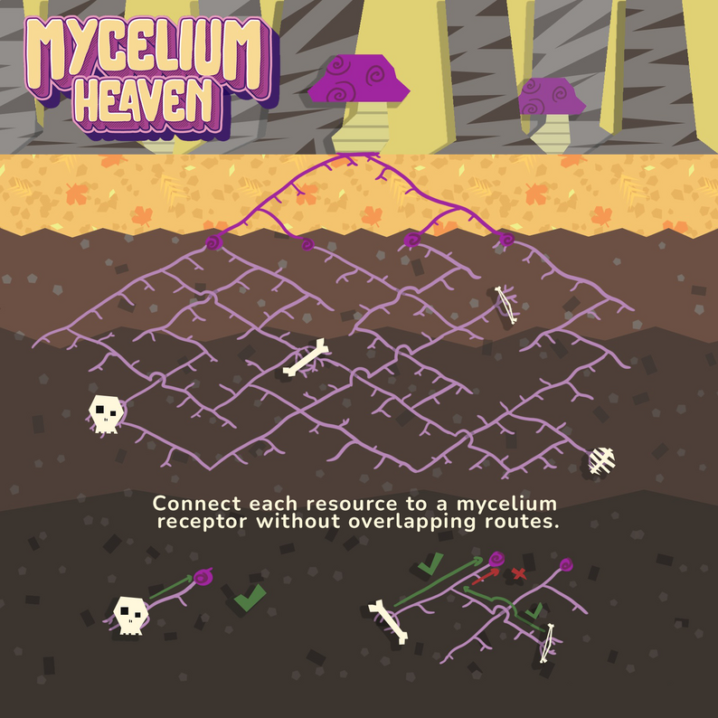 Mycelium Heaven mini puzzle book by 3DGoblinDev