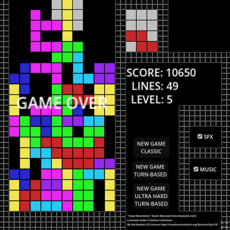 Turn Based Tetris by RhetHypo
