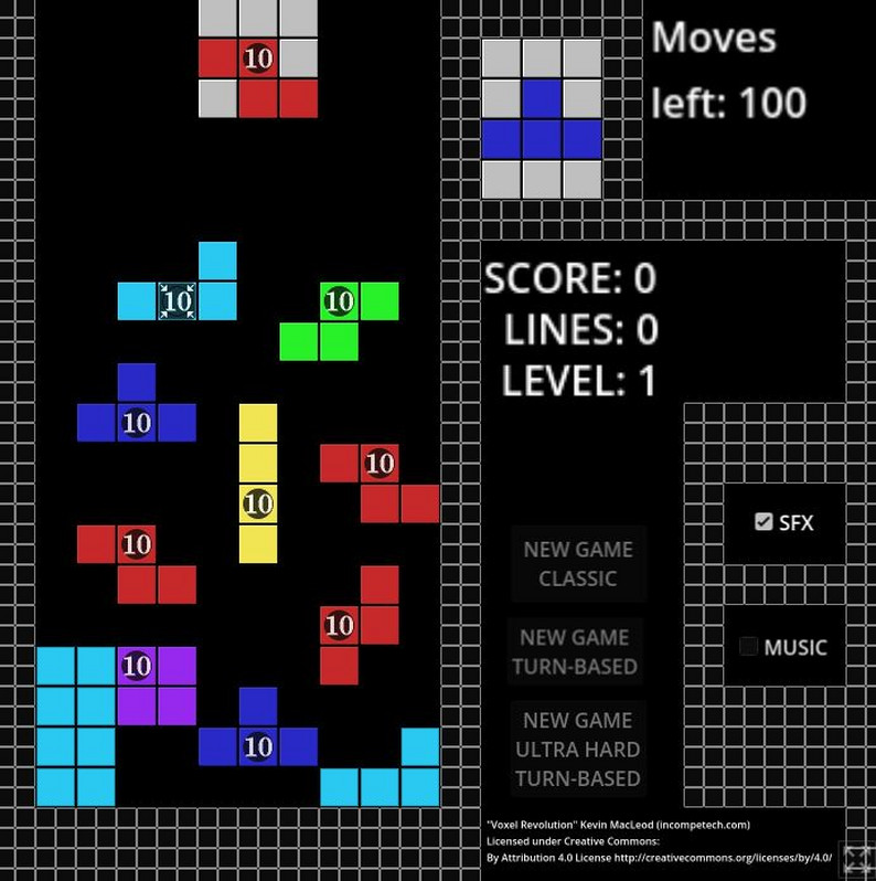 Turn Based Tetris by RhetHypo