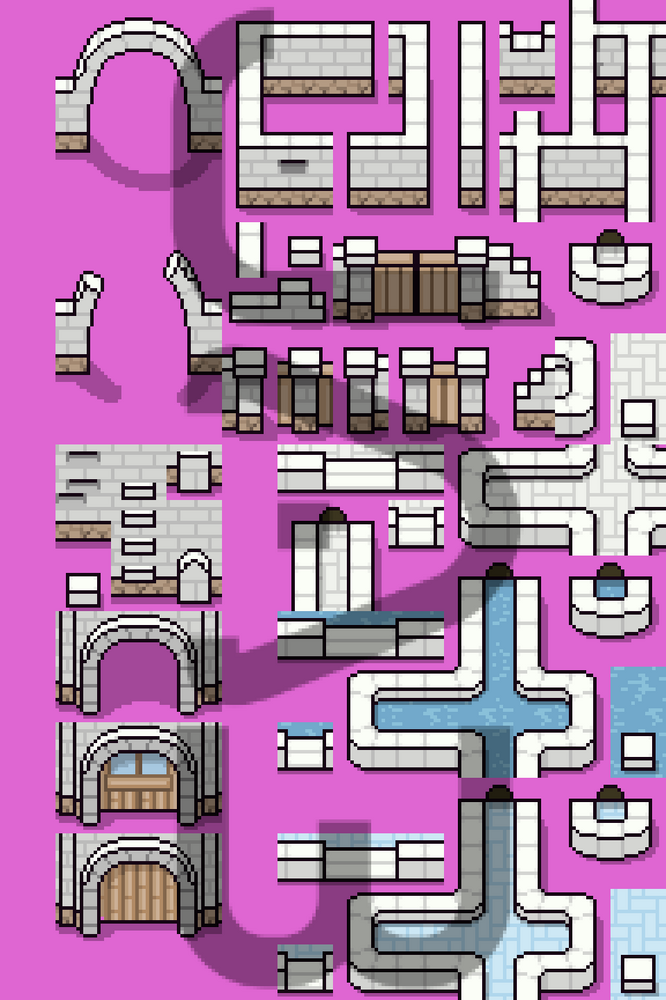 Old Ruins tileset with 178 tiles. by JAB