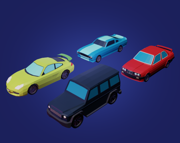 Low Poly Cars Pack by Oneiros Observer