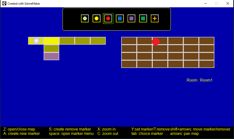 Game Maker Studio 2.3 - Metroidvania Map Template by RmlinAction