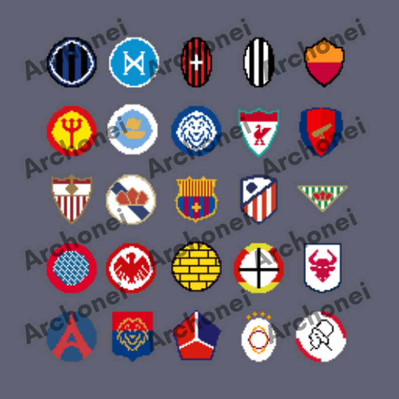 PixelArt Football Badges Pack 1! by Archonei