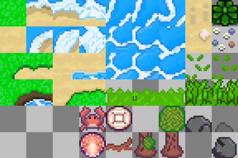 Moving Water Beach Tileset by DesolateCorp