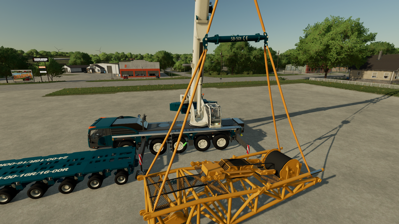 FS22 Oxbar 50t Spreader Bar by Critical Lift and Transport Sim Team