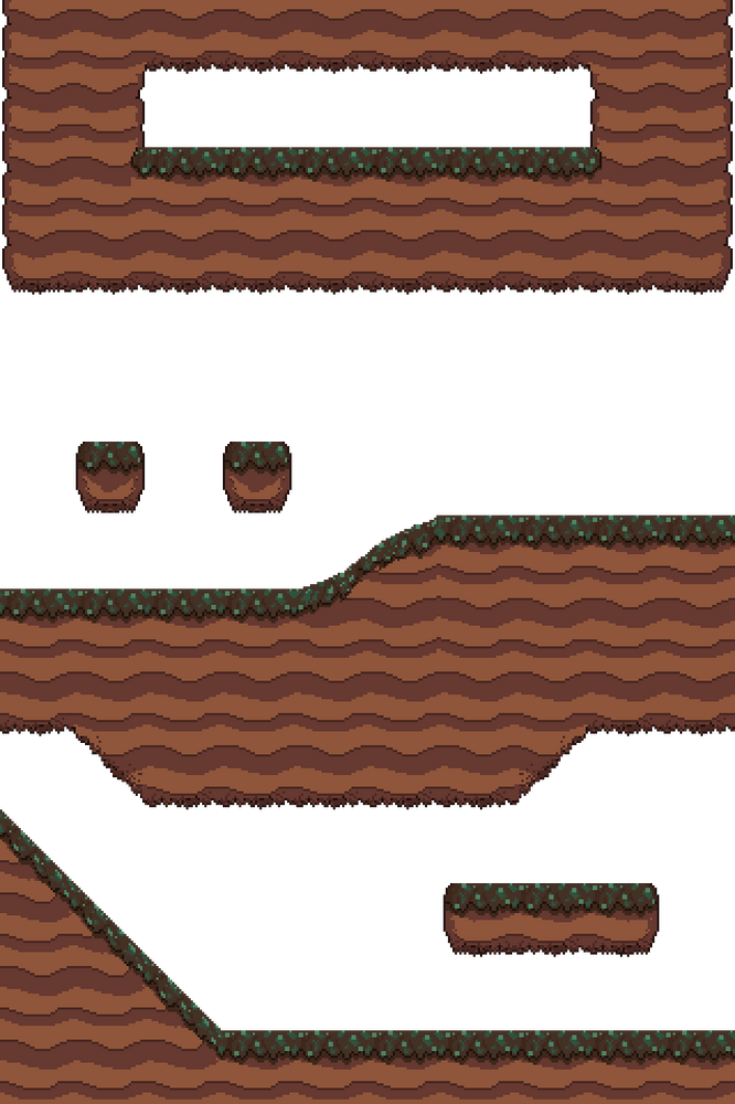 Basic platformer tileset - Dirt & Grass by LimeZu