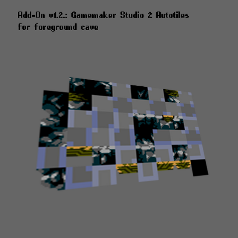 Pixel Side-Scroller Waterfall Caves Tileset by Thomas Feichtmeir "Cyangmou"