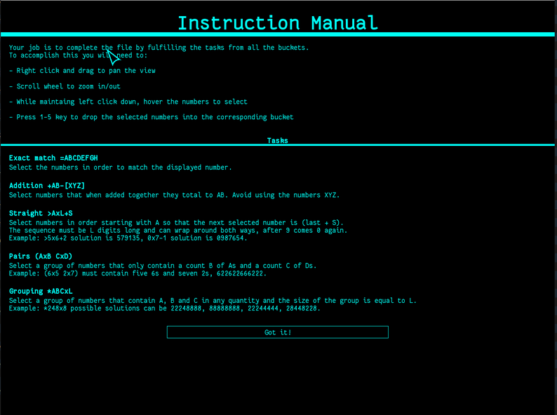 Macrodata Refinement-Severance minigame by chainsboyo