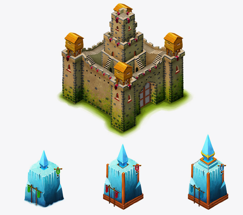 Isometric Tower Game Kit 3 by Mobile Game Graphics