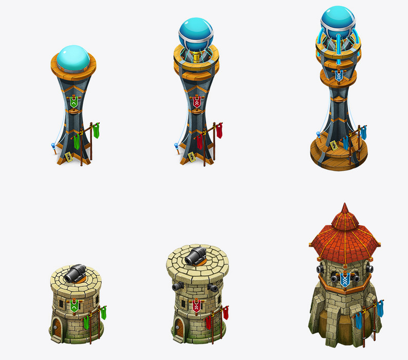 Isometric Tower Game Kit 3 by Mobile Game Graphics
