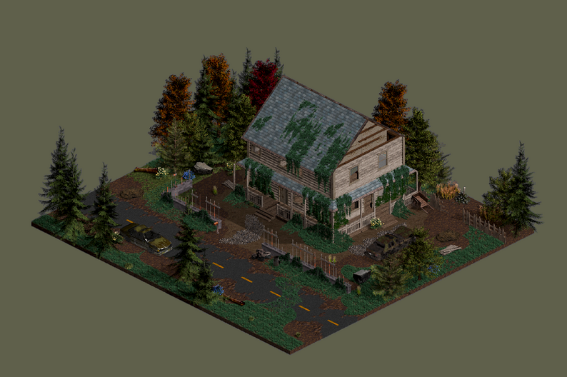 Zombie Rural - HD Isometric Tileset by SmallScaleInt