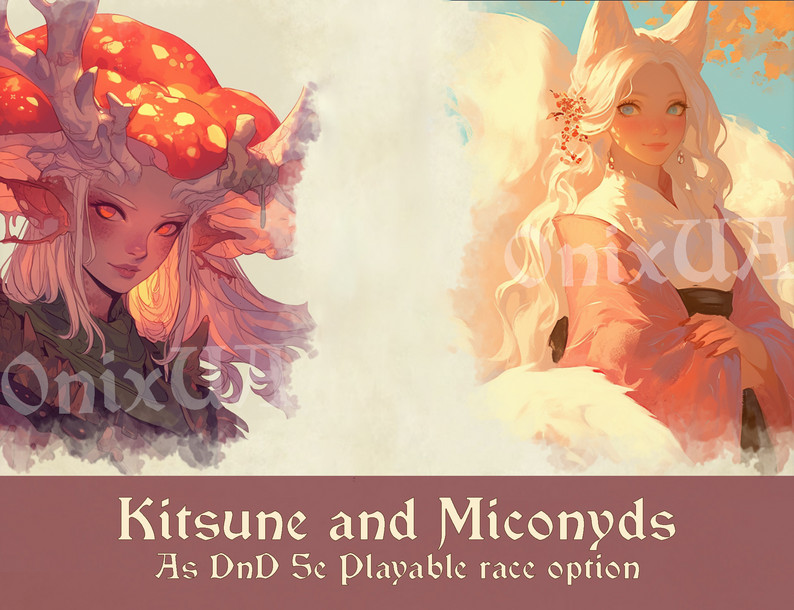 14 unusual playable races for 5e (Digital PDF) by OnixUA Fantasy Workshop