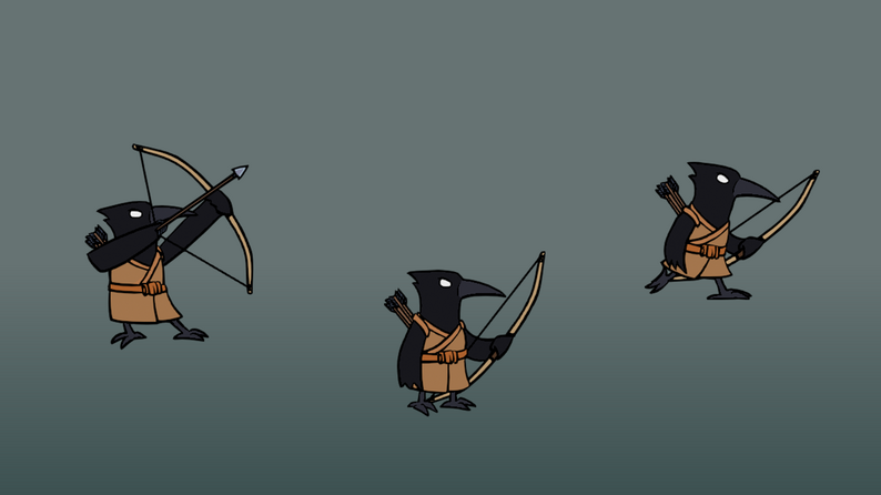 Crow - Animated Hand drawn character by Ismartal