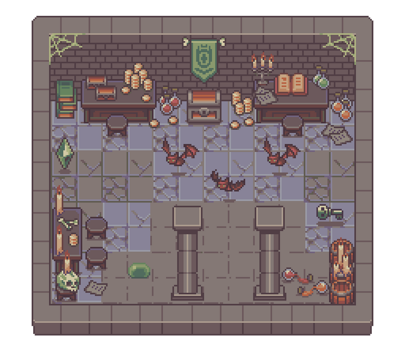 Pixel art Dungeon Asset Pack – 32x32 (Full Version) by Kao