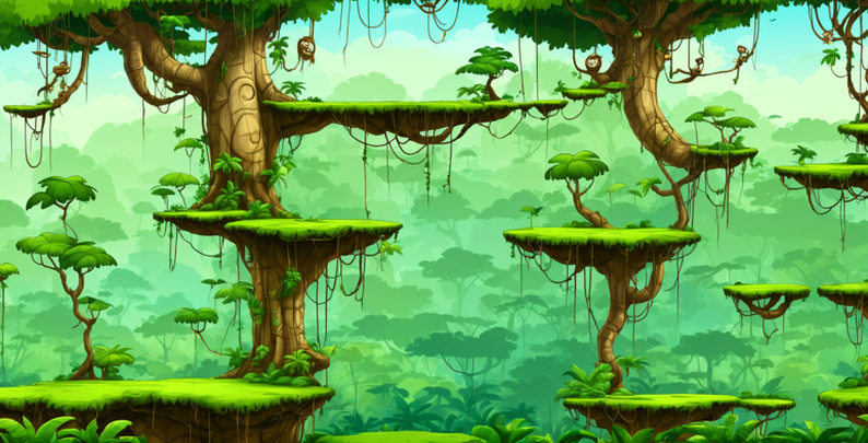 Free Platformer Level Assets - Forest, Jungle, Winter, and Rocks! by ...
