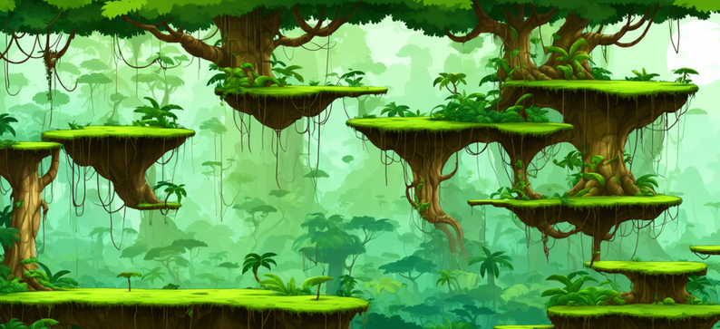 Free Platformer Level Assets - Forest, Jungle, Winter, and Rocks! by ...