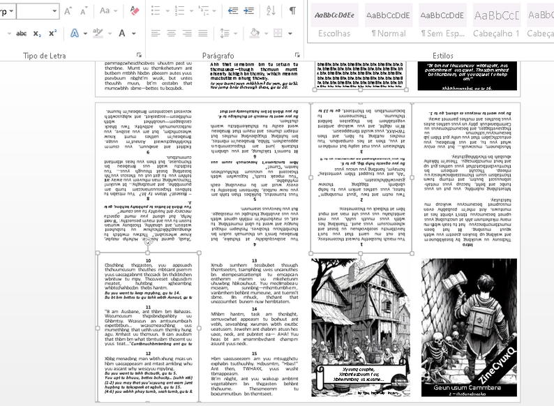 A4 Zine Template for Word and Photoshop by CARTA MUNDUS