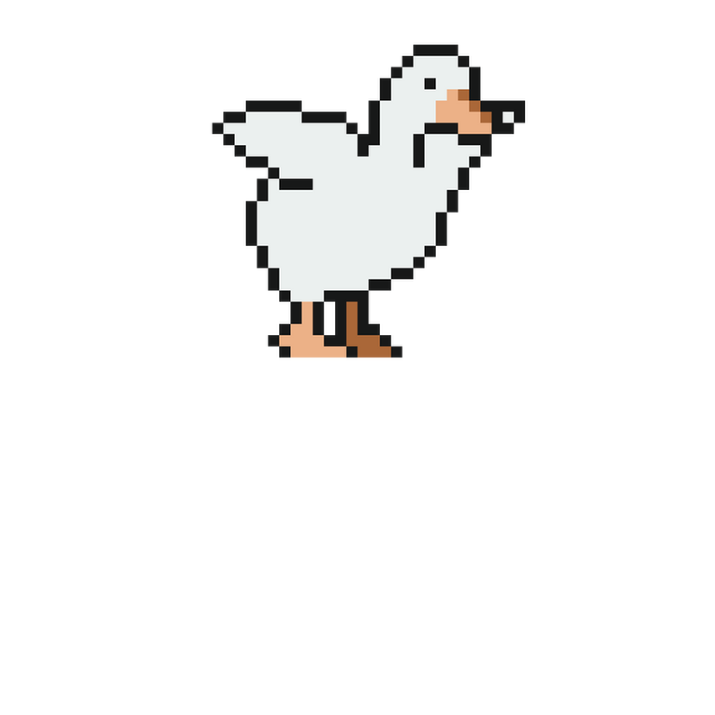Cobra-Chicken (2d animated 16-bit pixel-art GOOSE character) by Duckhive