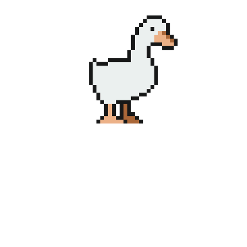 Cobra-Chicken (2d animated 16-bit pixel-art GOOSE character) by Duckhive