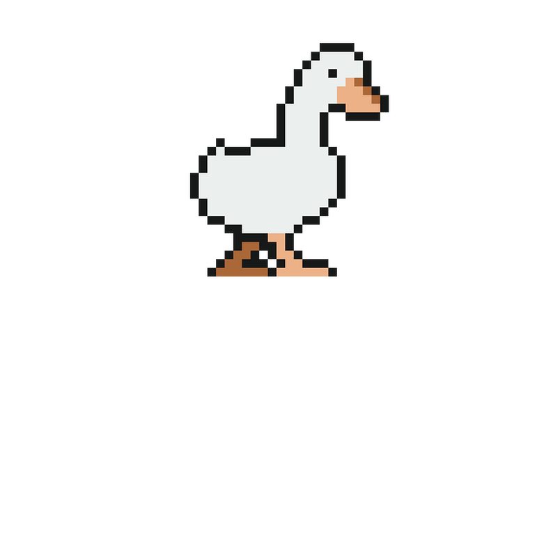 Cobra-Chicken (2d animated 16-bit pixel-art GOOSE character) by Duckhive