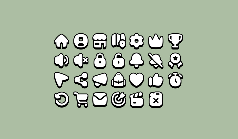 Simple UI Icons by hardartcore