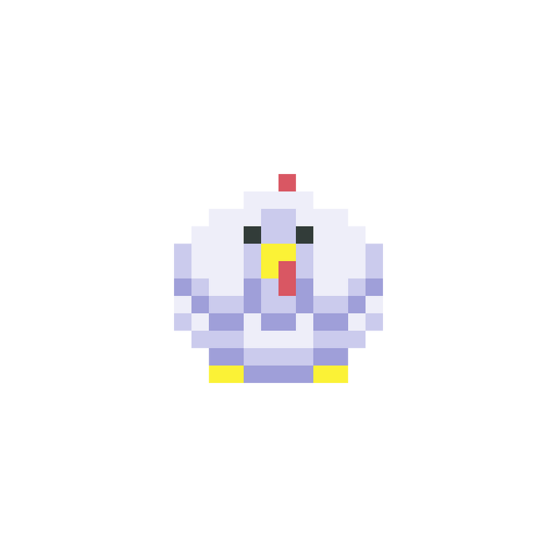 Chicken Pixel Sprite by SharkusMK