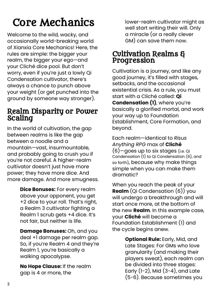 Risus Xianxia — A Free Cultivation RPG System Packed with Xianxia ...