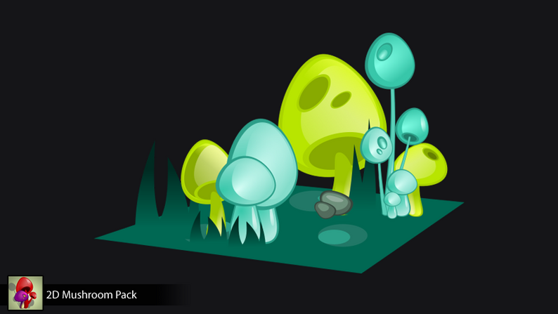 2D Mushroom Pack by Magic Pot