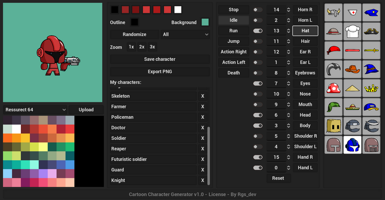 Cartoon Character Generator by RGS_Dev