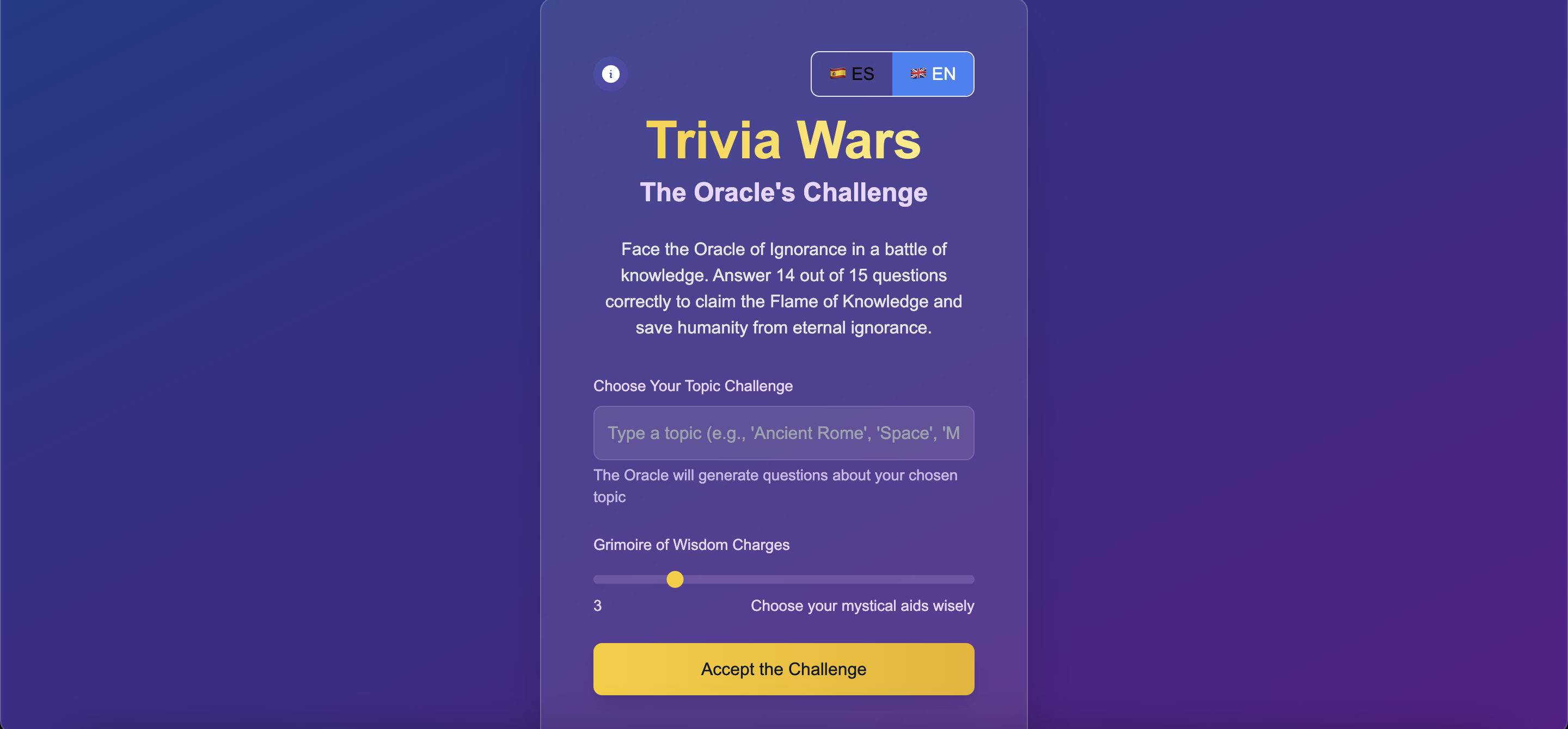 Trivia Wars by Nacho