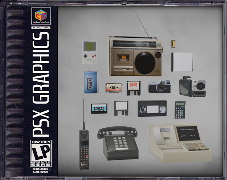 PSX 90s Electronics Asset Pack by NobleCrowDev