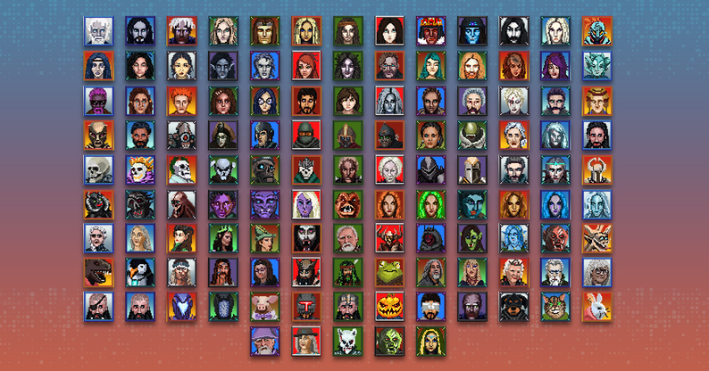 Pixel Character Avatars – 122 Icons + Animated VFX by Moon Tribe
