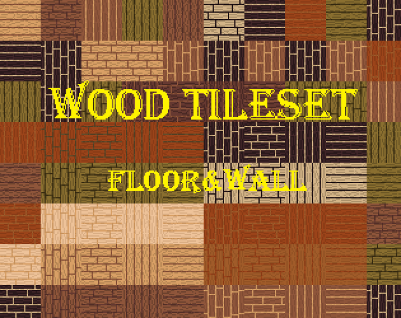 Pixel Art Wood Tileset by PixelKitty