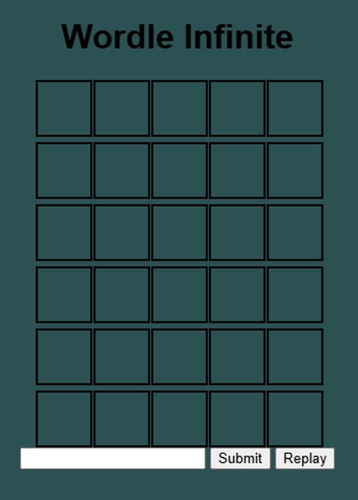 INFINITE WORDLE by czdq