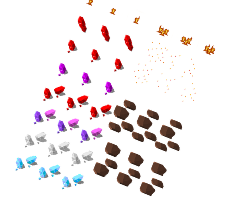 Lava Cavern - 48x48 Tileset (RPGMaker MV/ MZ) by Booom